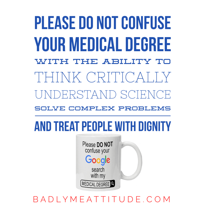 Doctors Shove Your Google Mugs You Know Where